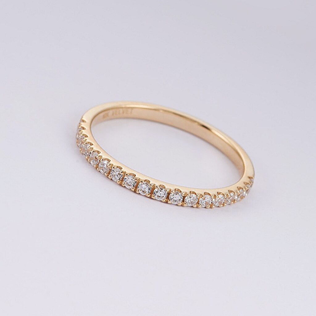 Pure Gold Wedding Bands - Velvet Sparkles