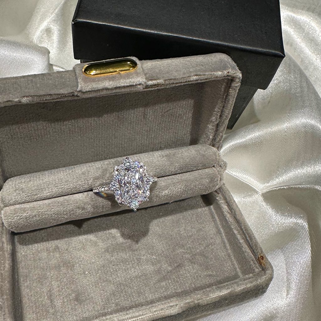 Mystique Cubic Zirconia Engagement Ring - Velvet Sparkles